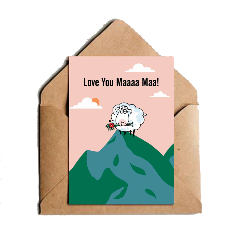 Shop Love You Maaaa Maa Greeting Card Online