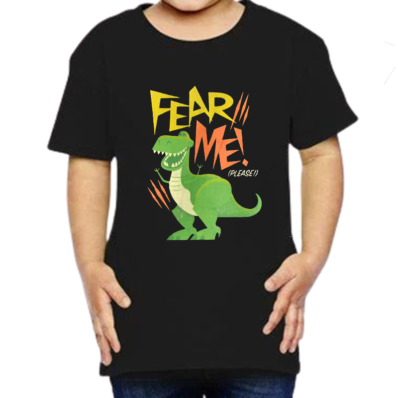 Toy Story Rex Kids Black T Shirt